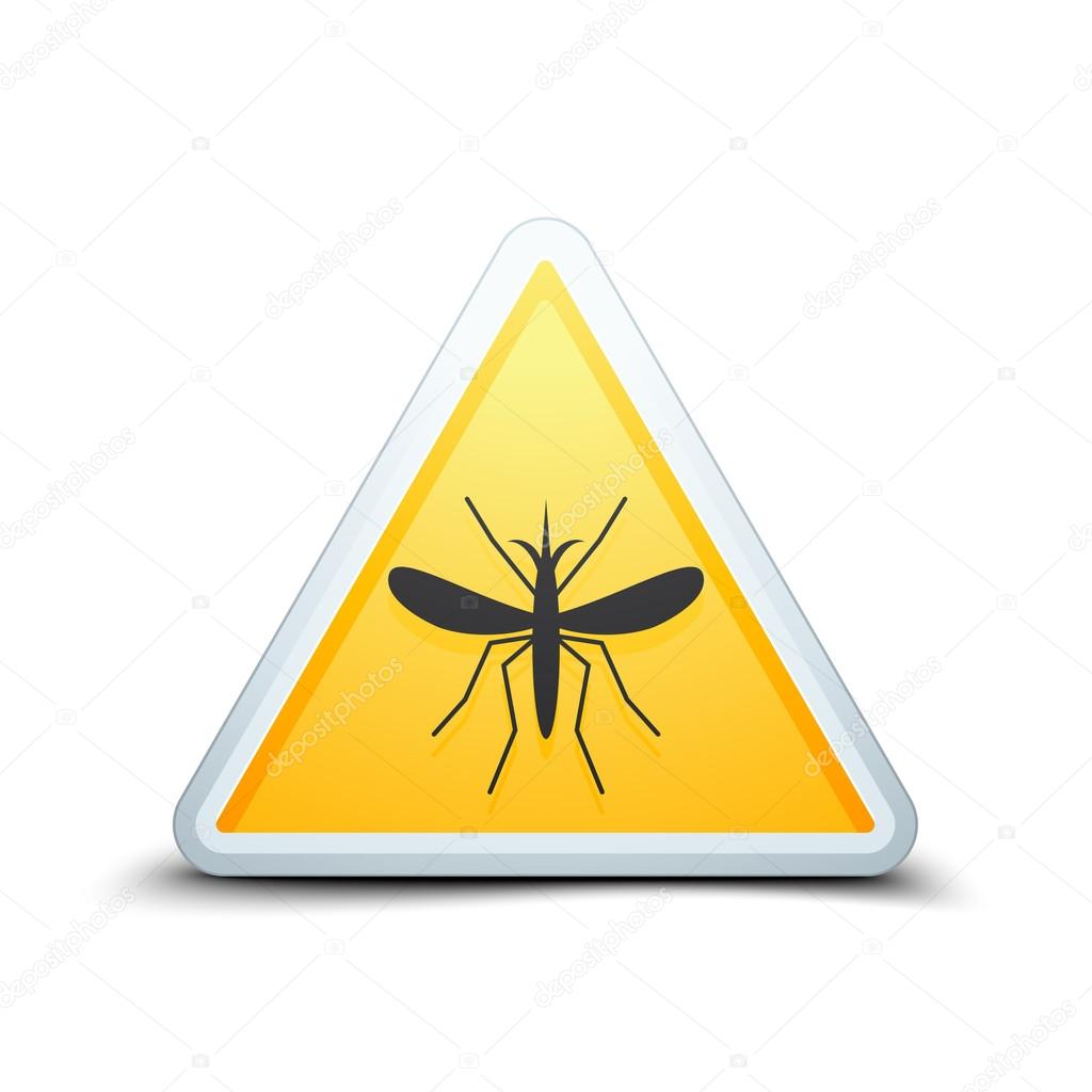 Mosquito insect warning icon Stock Vector Image by ©Yuriy_Vlasenko ...