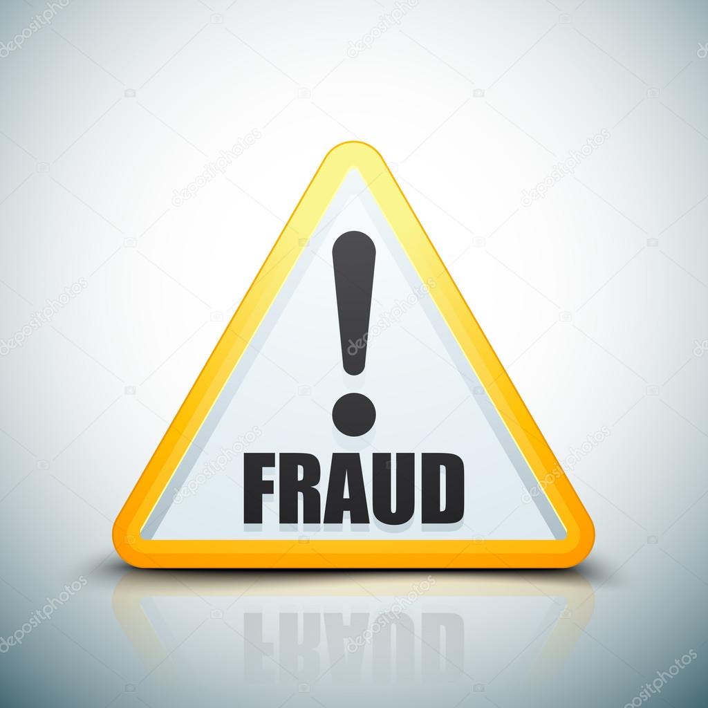 Fraud Danger Hazard sign Stock Vector by ©Yuriy_Vlasenko 103140946
