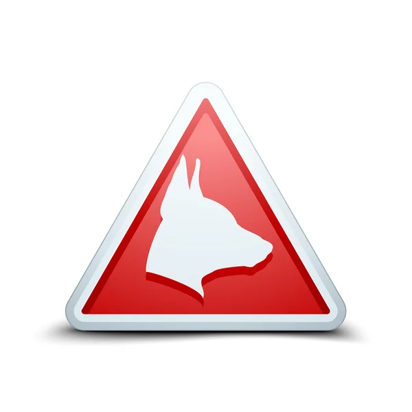 Dog Animal Hazard sign Stock Vector by ©Yuriy_Vlasenko 104015052