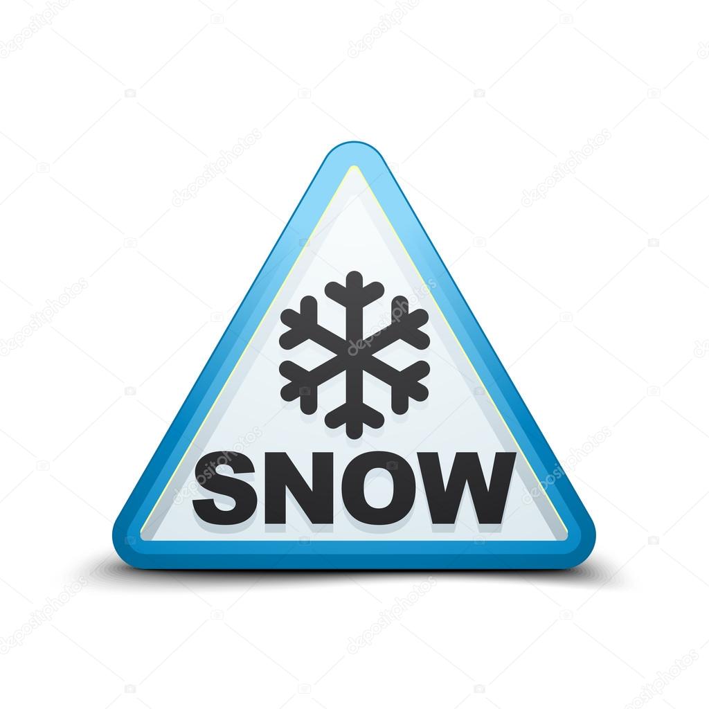 Snow hazard sign Stock Vector Image by ©Yuriy_Vlasenko #104014746