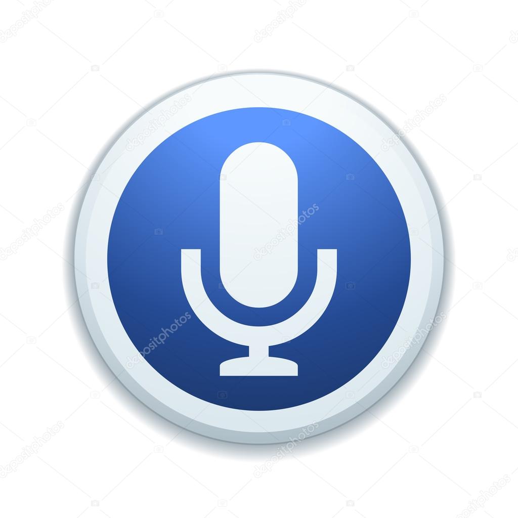 Microphone Button sign Stock Vector Image by ©Yuriy_Vlasenko #104014942