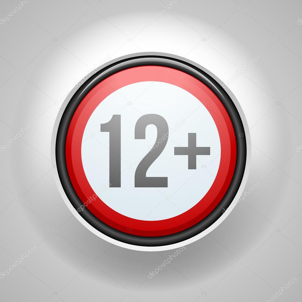 12 plus Kids danger sign Stock Vector Image by ©Yuriy_Vlasenko #104017842