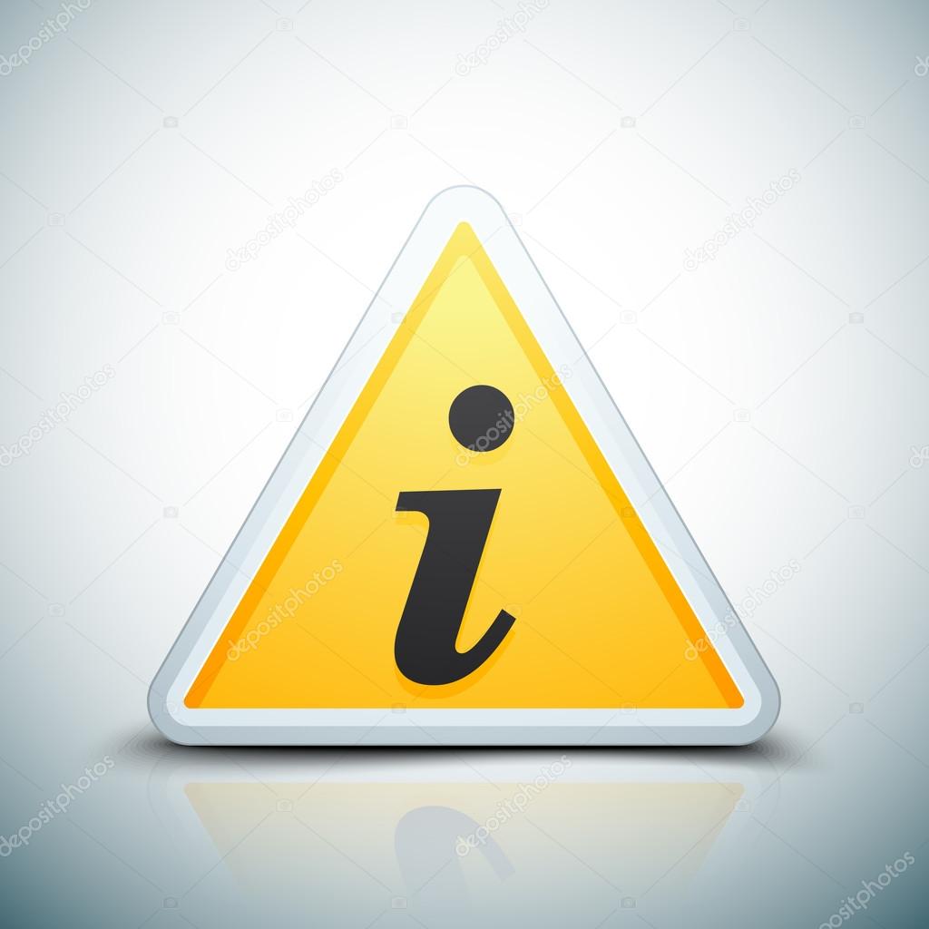 Info triangle sign Stock Vector by ©Yuriy_Vlasenko 104083064