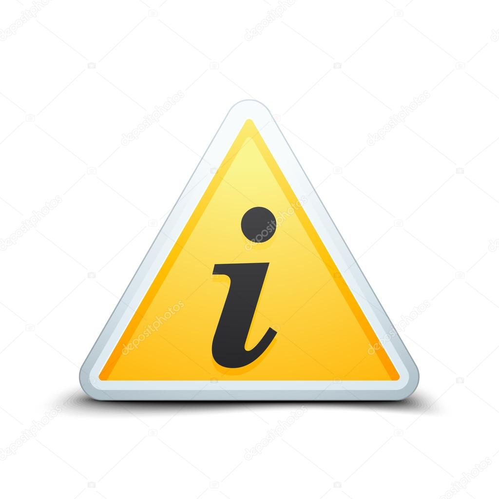 Info triangle sign Stock Vector Image by ©Yuriy_Vlasenko #104083132