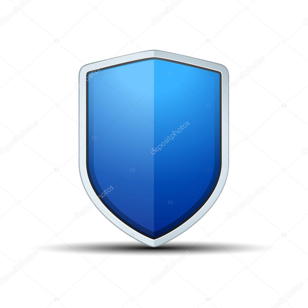 Blank Blue Shield sign Stock Vector by ©Yuriy_Vlasenko 107035084