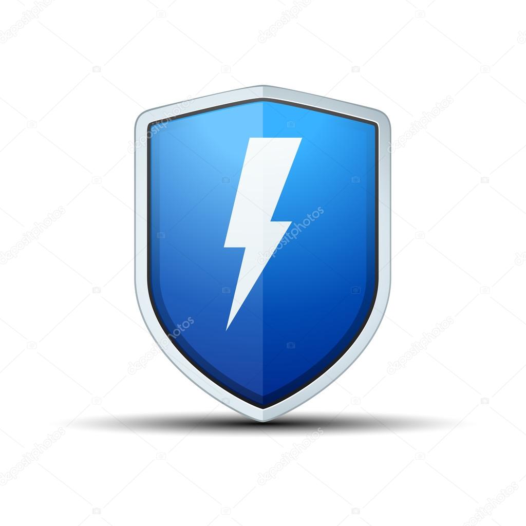 Lightning Shield sign Stock Vector Image by ©Yuriy_Vlasenko #107035772