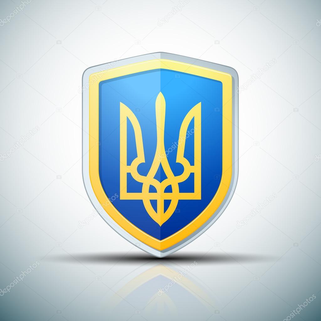 Ukraine shield sign Stock Vector Image by ©Yuriy_Vlasenko #109944438