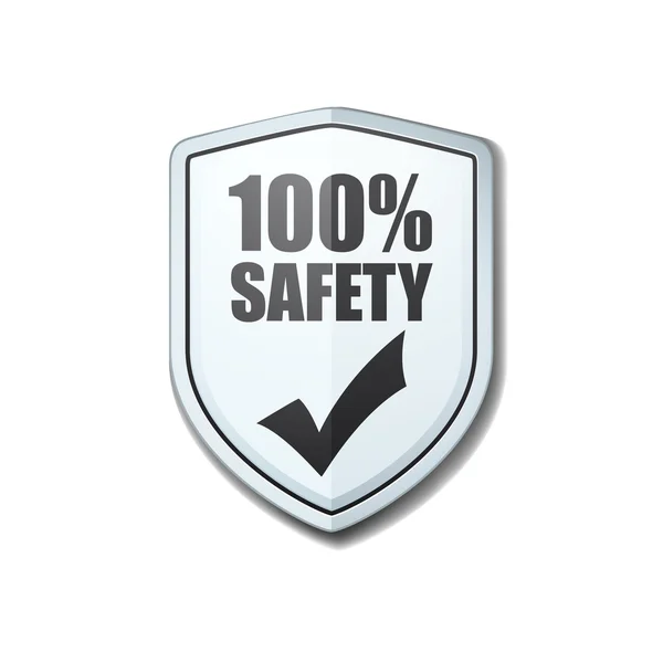 100% safety shield sign Stock Vector by ©Yuriy_Vlasenko 134855626