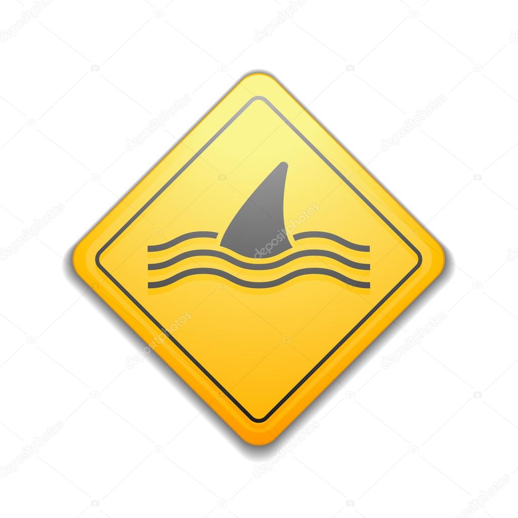 Shark Area sign Stock Vector Image by ©Yuriy_Vlasenko #119694614