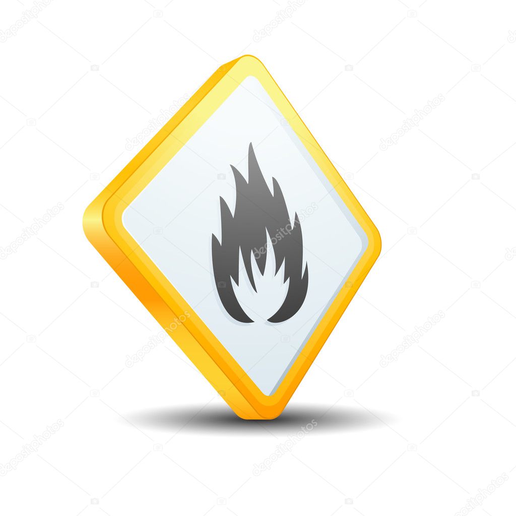 Flammable sign illustration Stock Vector Image by ©Yuriy_Vlasenko ...