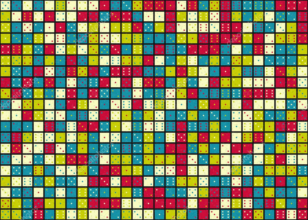 Resumen del patrón geométrico ilustración de arte computacional generativo 2022