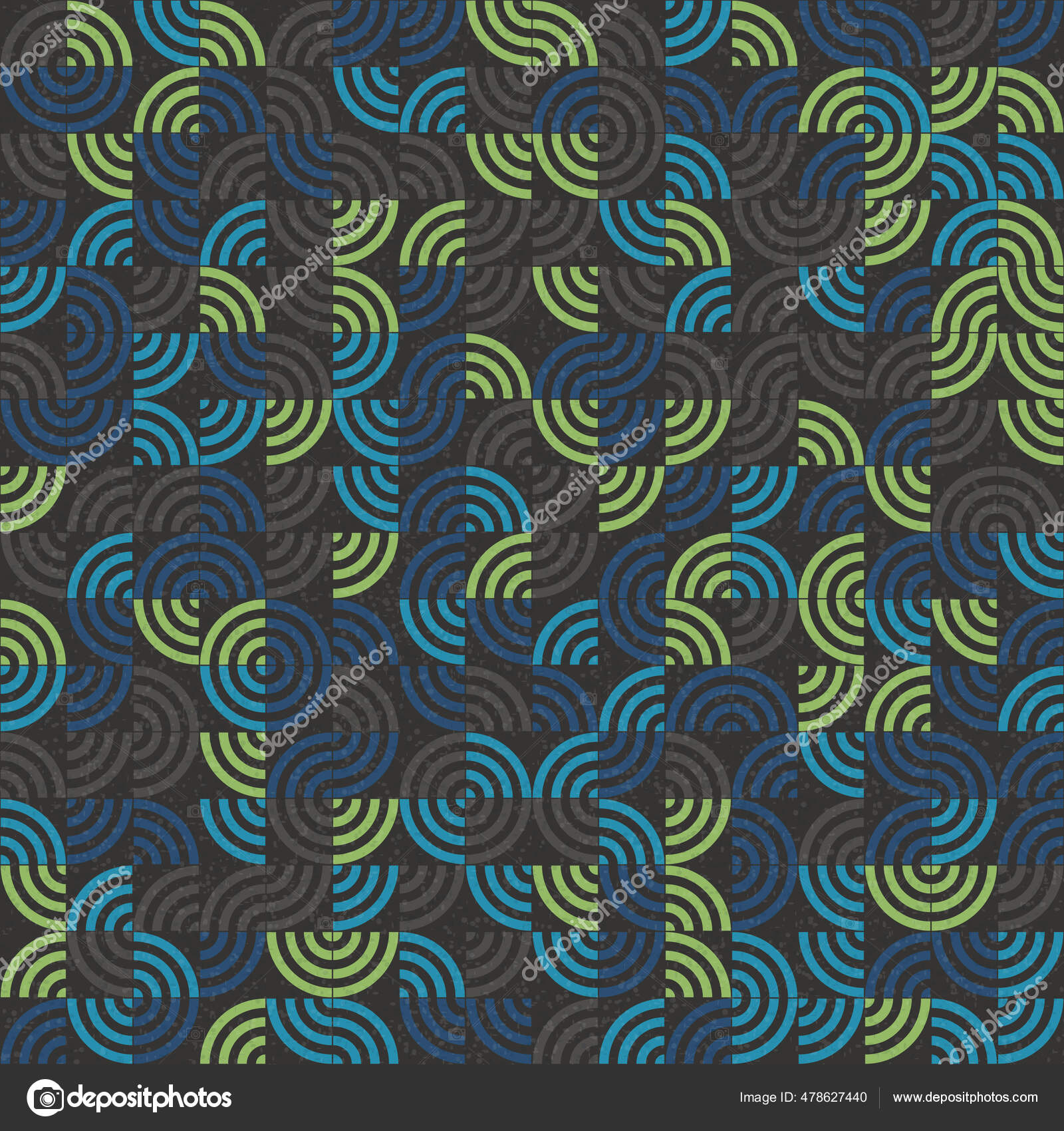 Resumen Del Patrón Geométrico Ilustración Arte Computacional Generativo Vector de stock por ...