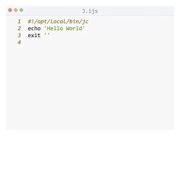 Svelte Language Hello World Program Sample Editor Window Stock Vector ...