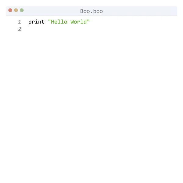 Odin Language Hello World Program Sample Editor Window Stock Vector Image by ©Yuriy_Vlasenko ...