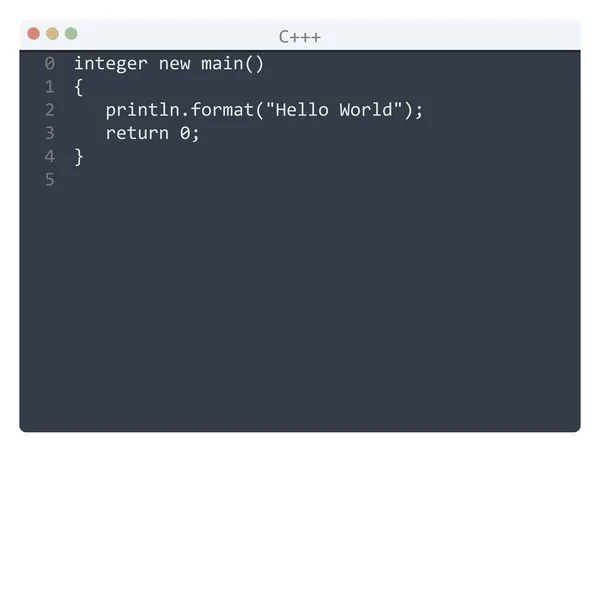 Visualfoxpro Language Olá Amostra Programa Mundo Janela Editor imagem vetorial de Yuriy_Vlasenko ...