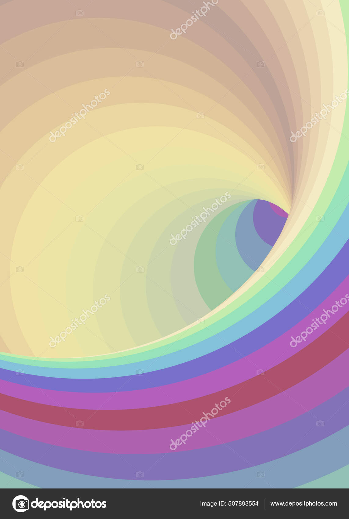 Color Swirl Background Generative Art Illustration Twist Stock Vector ...