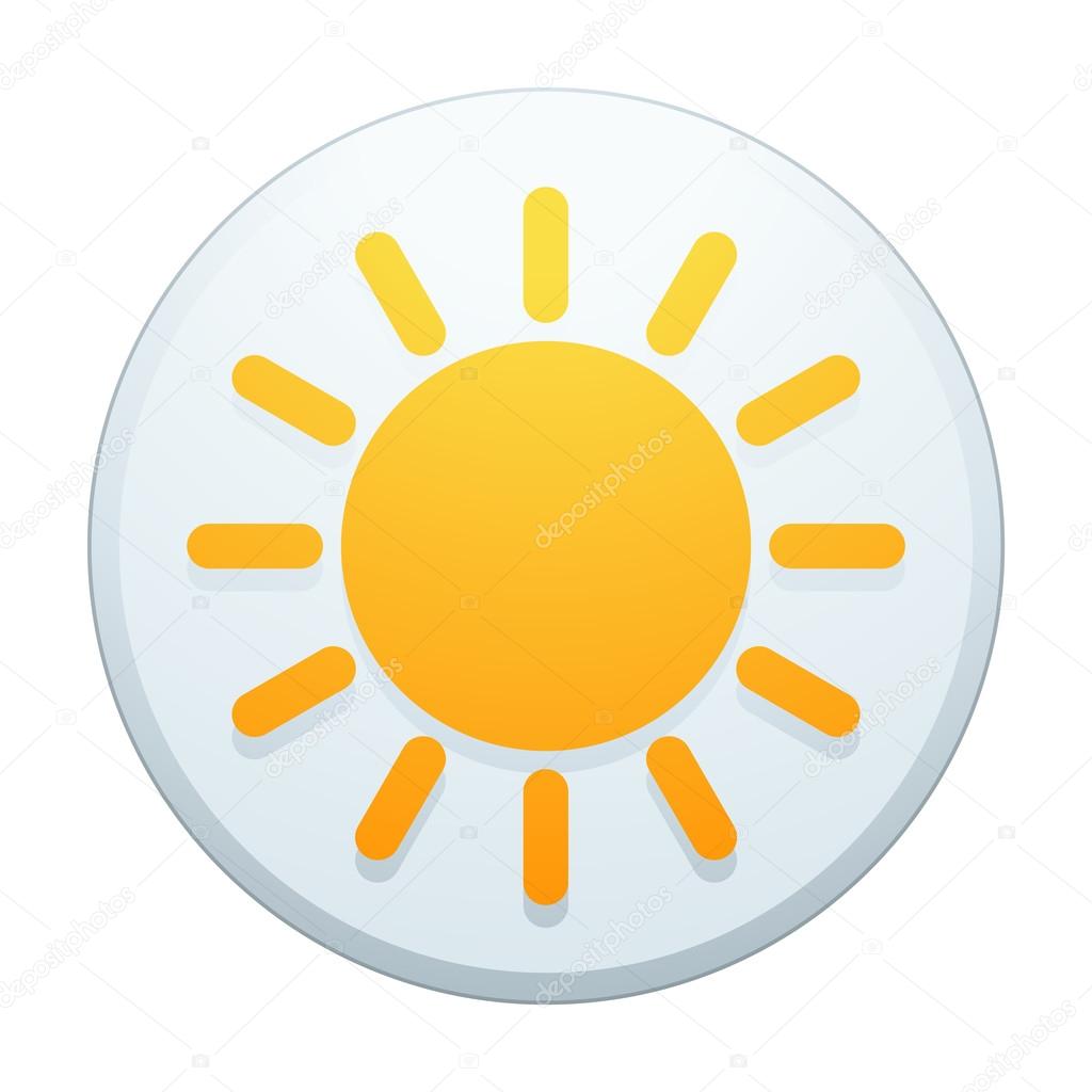 Icono de signo de calor botón — Vector de stock © Yuriy_Vlasenko #91815298