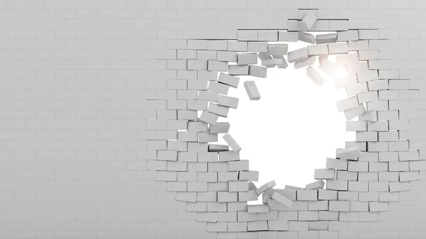 Broken Brick wall on white background Stock Photo by ©viperagp 25779265