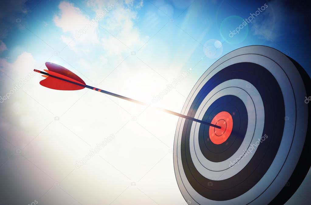 Target hit in the middle — Stock Photo © alphaspirit #104905274