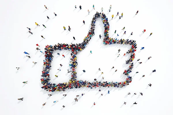 People in the form Like. Stock Photo by ©tai11 71498623