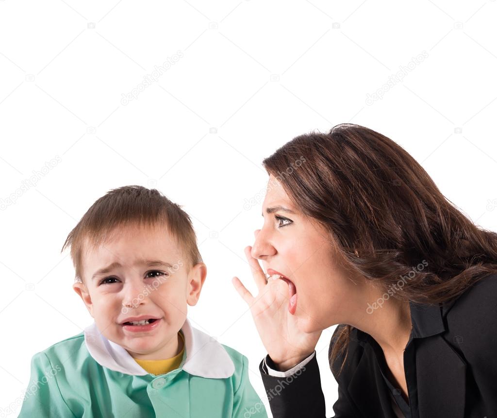 Woman Yelling At Child