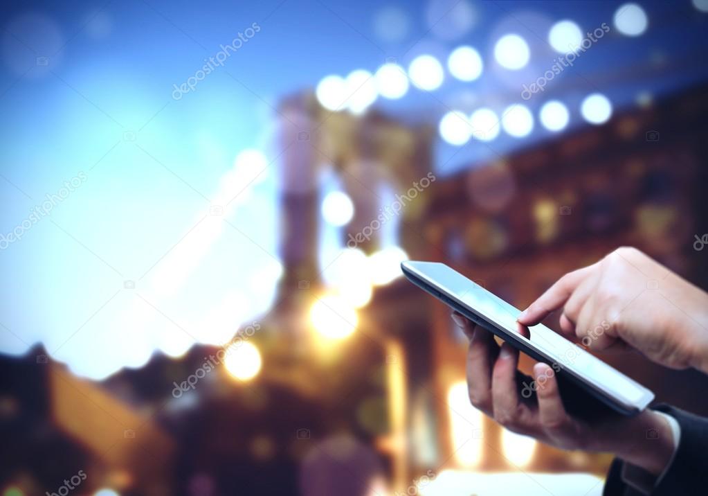 Person using tablet — Stock Photo © alphaspirit #67247941