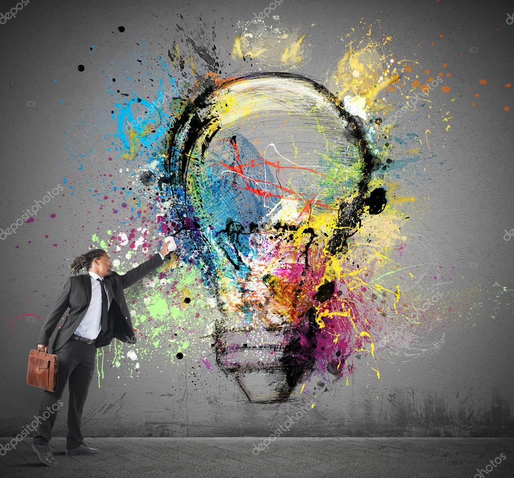 Businessman has great inspiration Stock Photo by ©alphaspirit 67248679