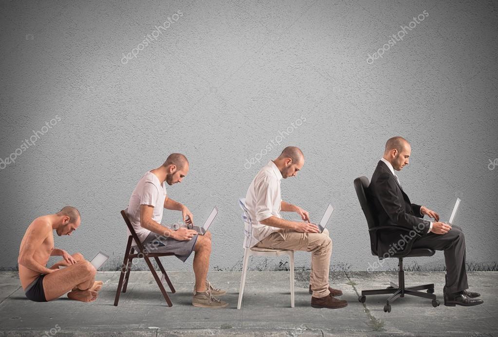 Evolution Business Man