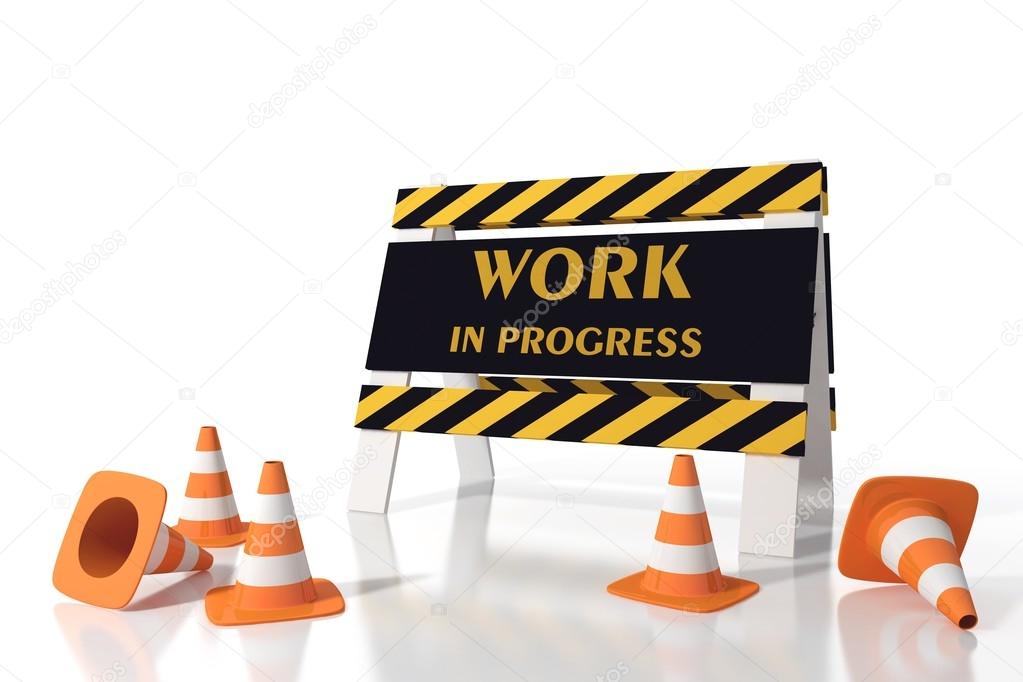Work in progress sign Stock Illustration by ©alphaspirit #70281133