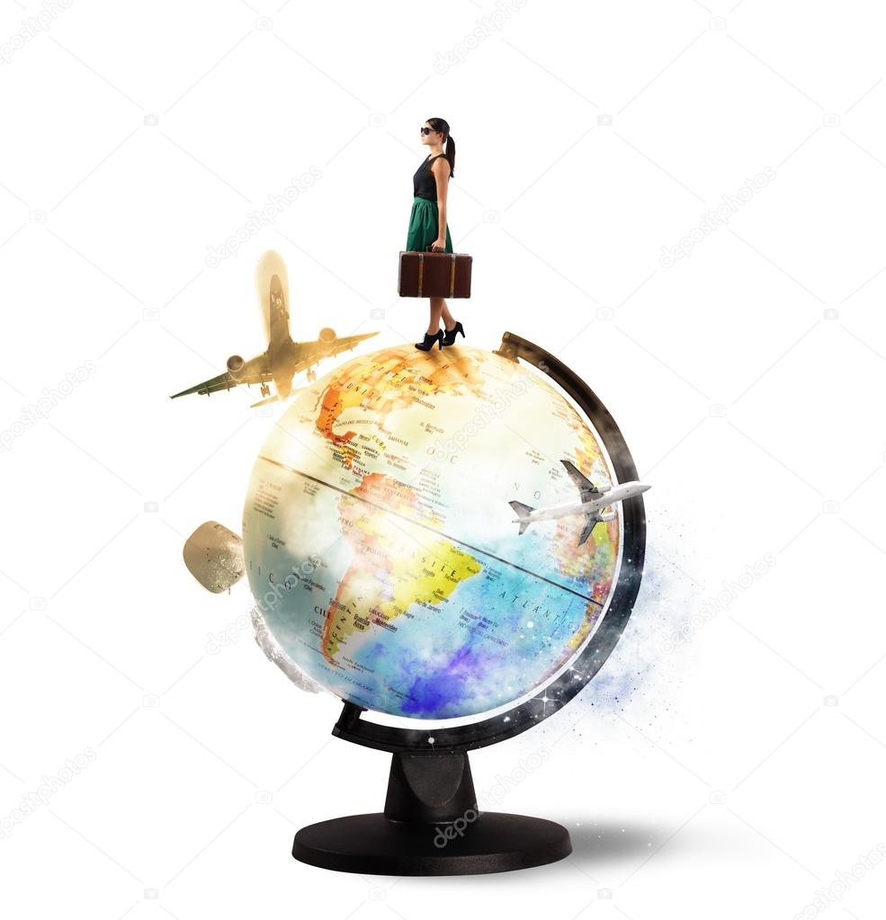 Girando ao redor do mundo — Foto © alphaspirit #74336909