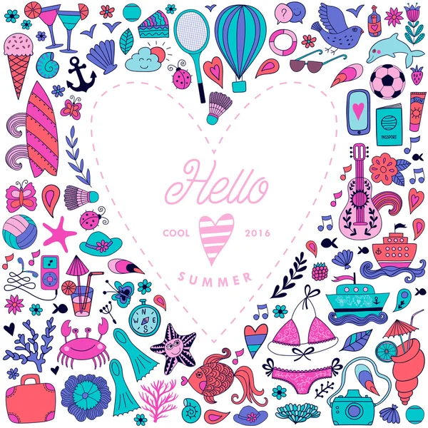 Hello summer card Stock Photos, Royalty Free Hello summer card Images ...