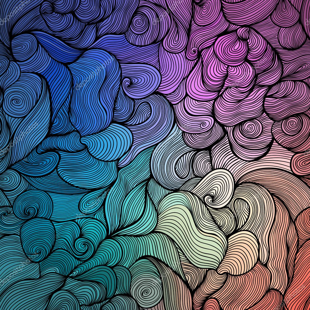 Colorful wavy background Stock Vector Image by ©markovka #80287064