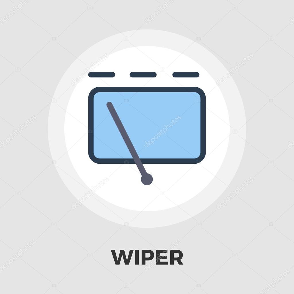 Car wiper flat icon Stock Vector by ©leshkasmok 108493776