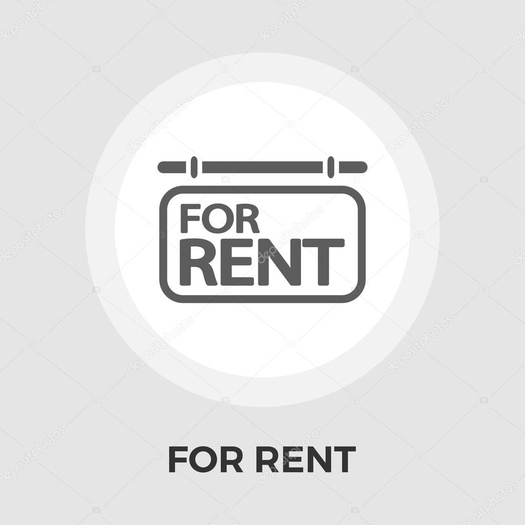 For Rent vector flat icon Stock Vector Image by ©leshkasmok #108504416