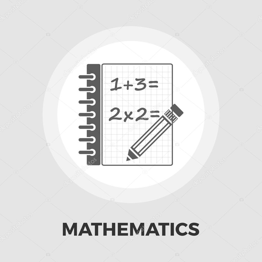 Mathematics icon flat Stock Vector by ©leshkasmok 108512432