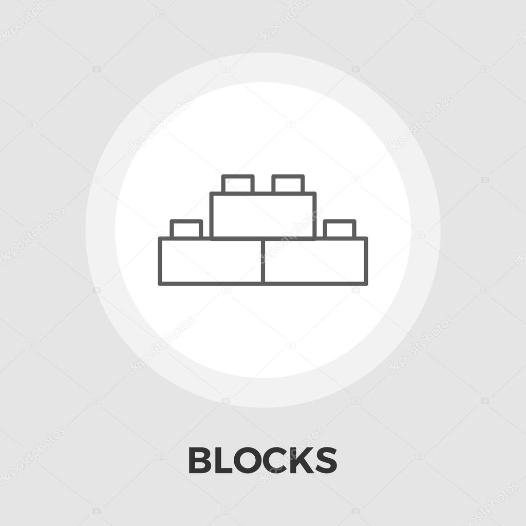 Blocks Vector Flat Icon Stock Vector Image by ©leshkasmok #109070066