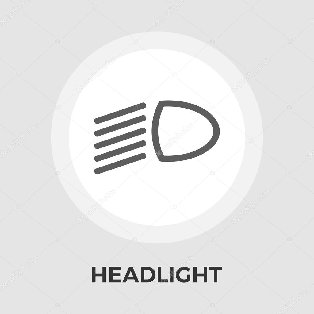 Headlight vector flat icon Stock Vector by ©leshkasmok 109075488
