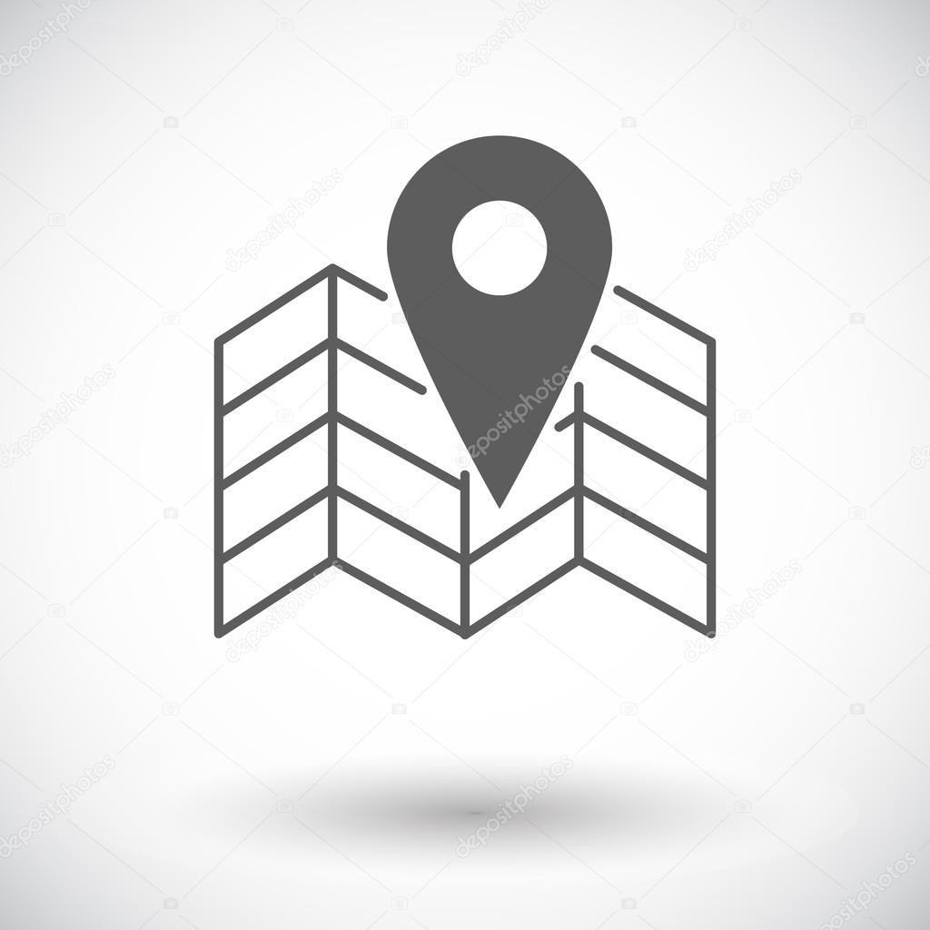 Map with point Stock Vector Image by ©leshkasmok #109821754