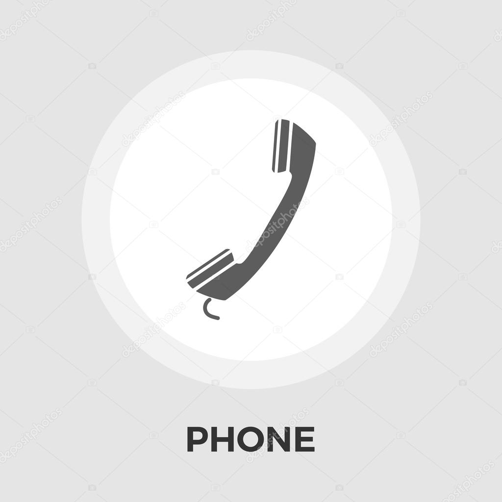 Office phone vector flat icon Stock Vector by ©leshkasmok 109824118