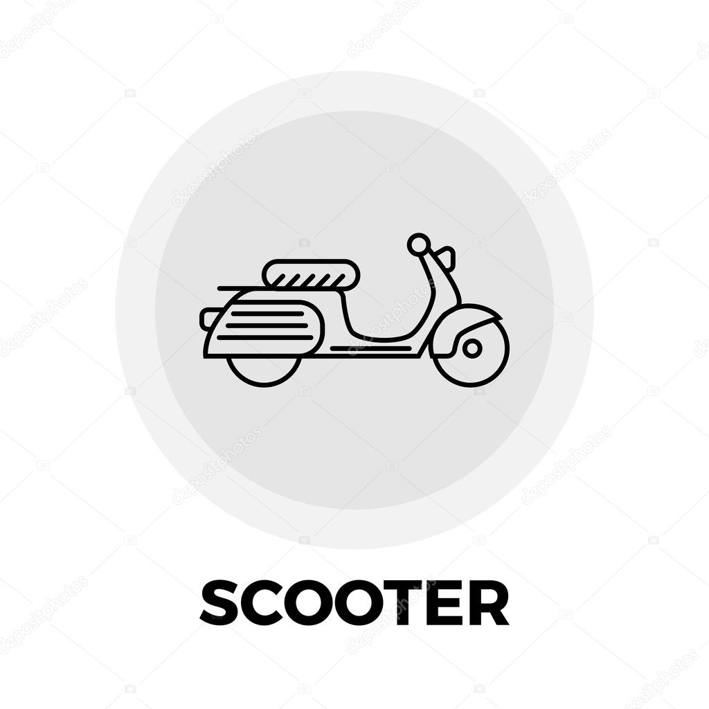Scooter Line Icon Stock Vector by ©leshkasmok 109829768