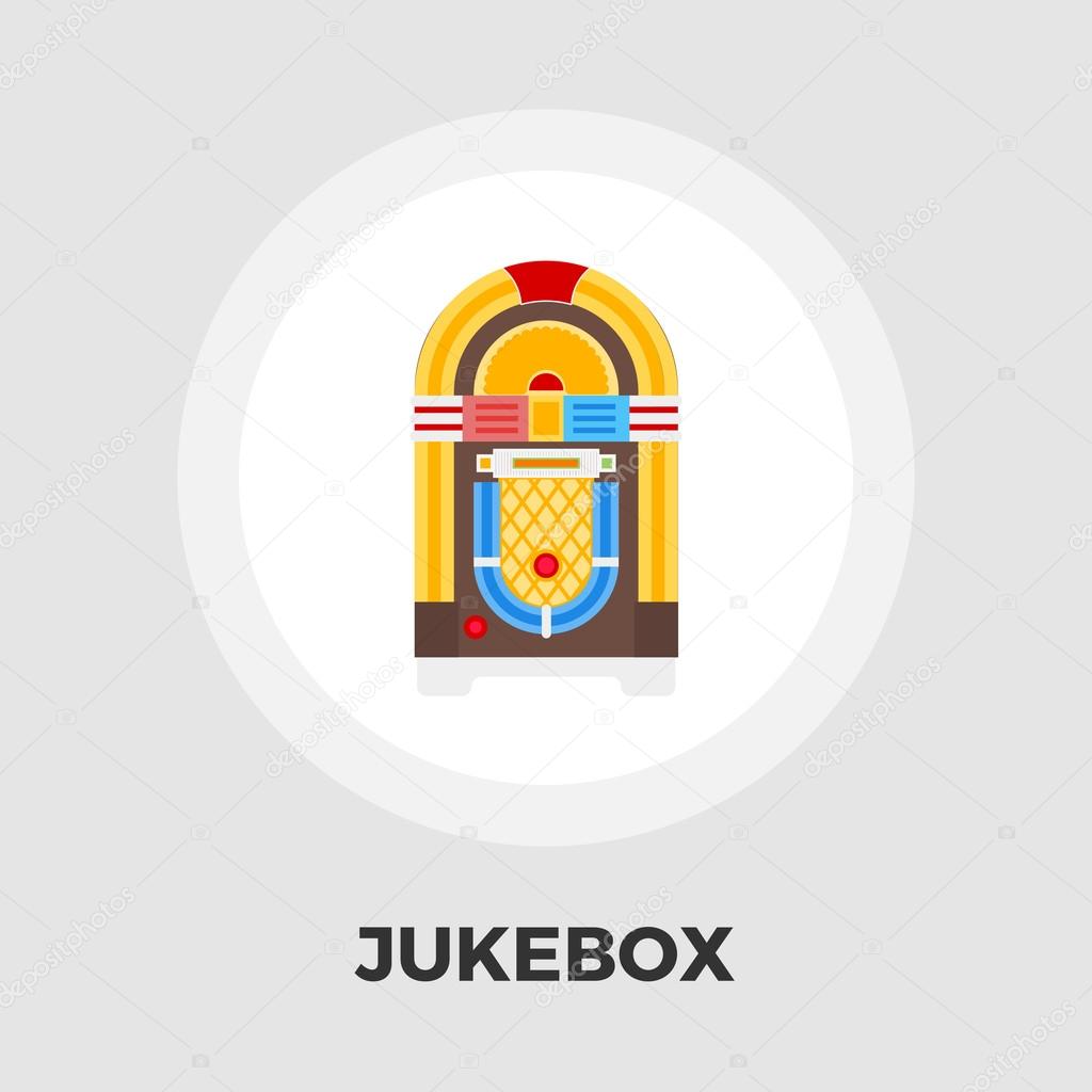 Jukebox Flat Icon Stock Vector Image by ©leshkasmok #110574566