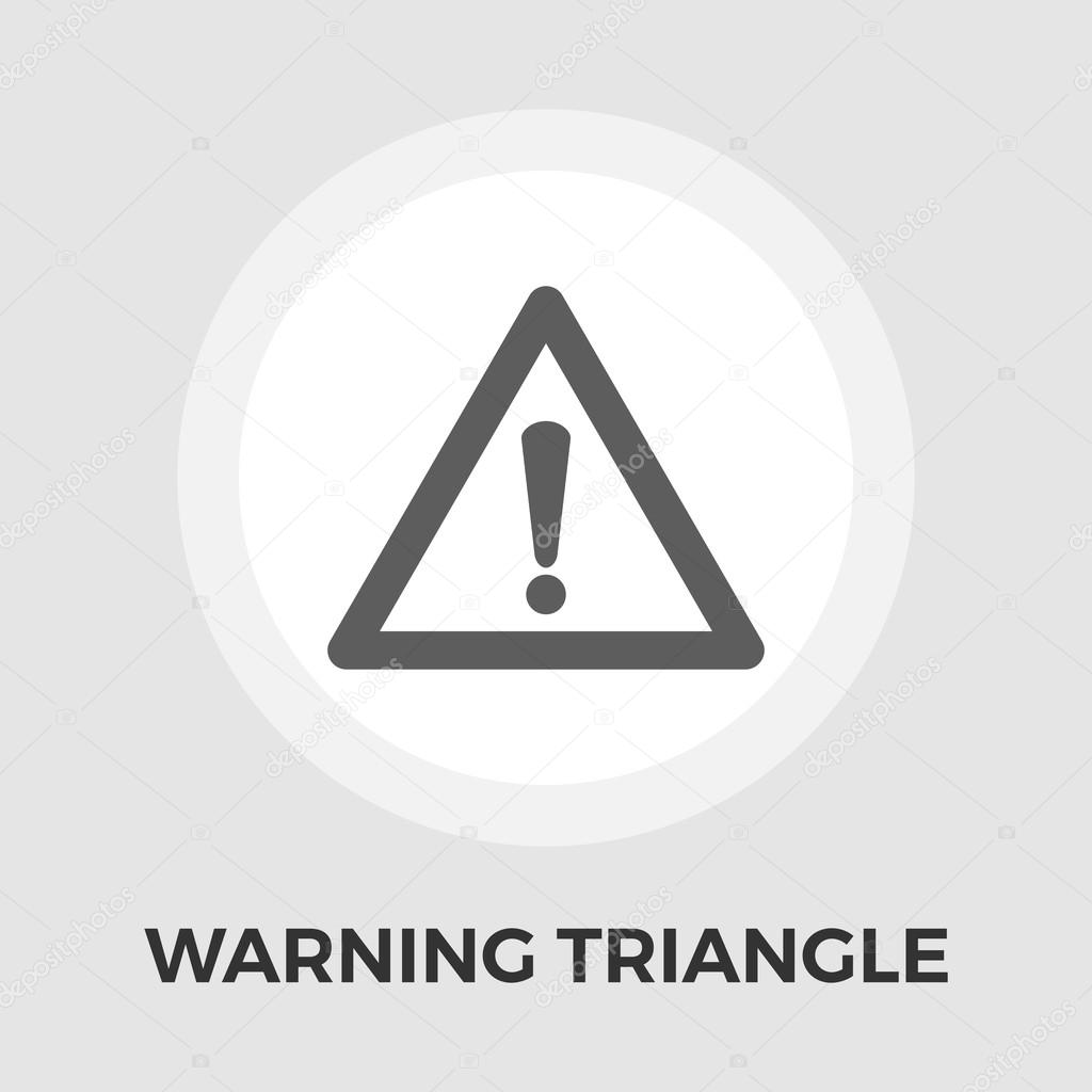 Warning triangle vector flat icon Stock Vector Image by ©leshkasmok ...
