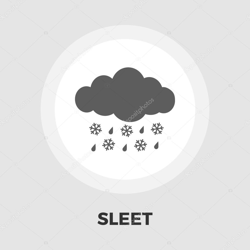 Sleet icon flat Stock Vector by ©leshkasmok 111266720