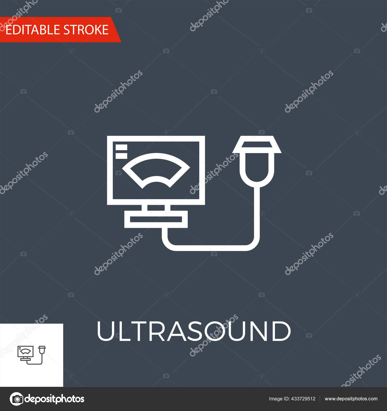 Ultrasound Vector Icon Stock Vector by ©leshkasmok 433729512