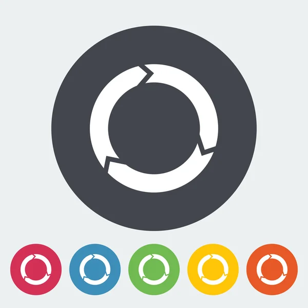 Update icon flat Stock Vector Image by ©leshkasmok #108588564