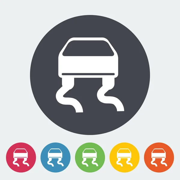 Slip-indicator icon flat Stock Vector by ©leshkasmok 108587166