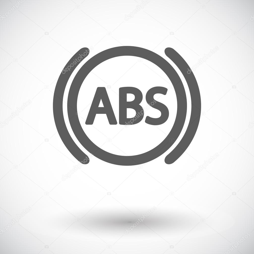 ABS flat single color icon. Vector illustration. Stock Vector Image by ...