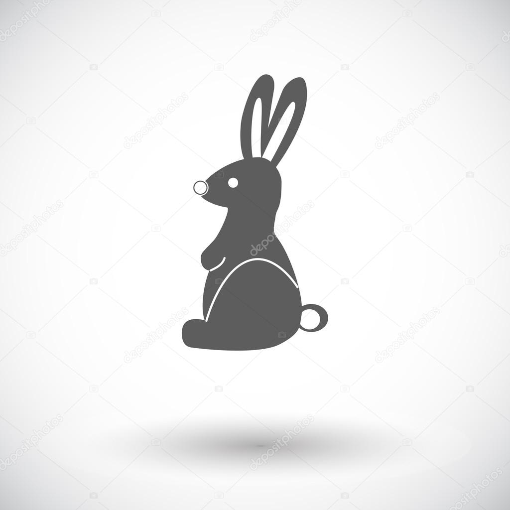 Rabbit single icon. Stock Vector Image by ©leshkasmok #68747381