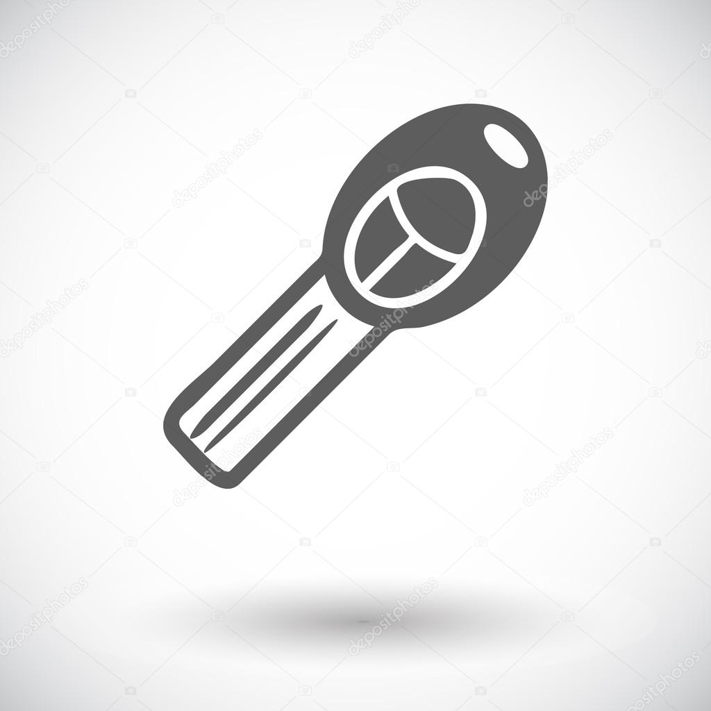 Ignition key single icon. Vector illustration. Stock Vector Image by ...