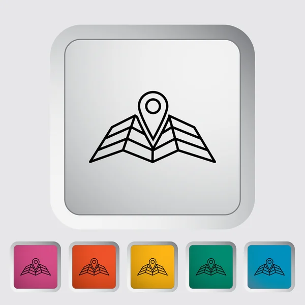 GPS map flat icon. Stock Vector by ©leshkasmok 28933655